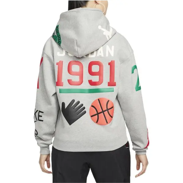 JORDAN X Nina Chanel Abney Graphic Hoodie - Grey/multi-color
