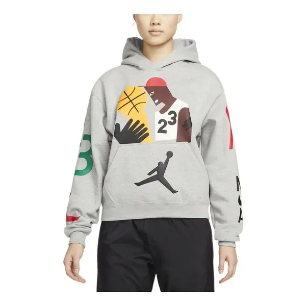 JORDAN X Nina Chanel Abney Graphic Hoodie - Grey/multi-color