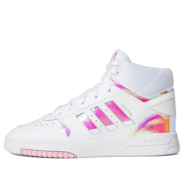 Adidas Drop Step High Top Sneakers - White