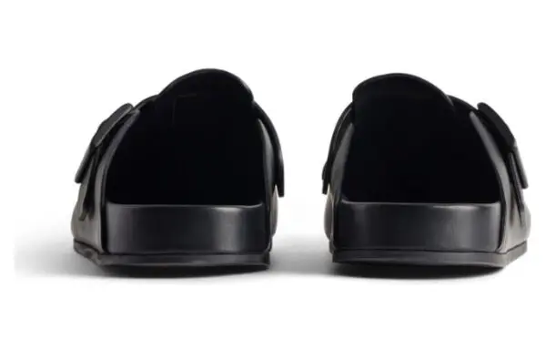 Balenciaga Matte Calfskin Mules - Black