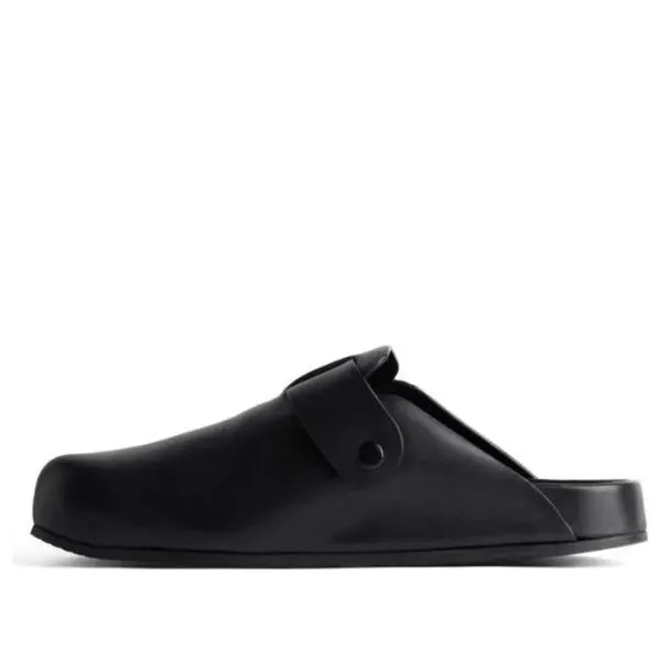 Balenciaga Matte Calfskin Mules - Black
