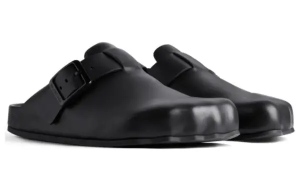 Balenciaga Matte Calfskin Mules - Black
