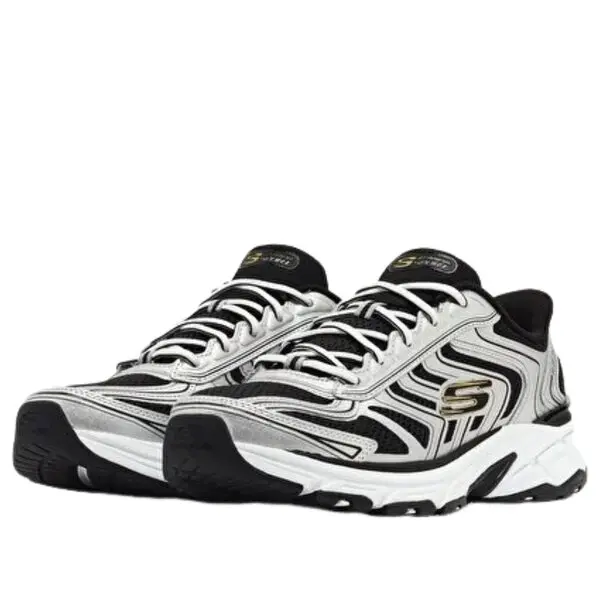 Sketchers Stamina Sneakers - Silver/black