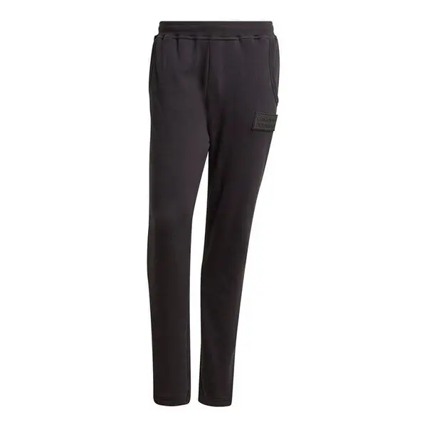 Adidas Originals Ssilicon Swpant Solid Color Casual Bundle Feet Sports Long Pants - Black