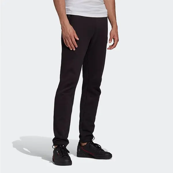 Adidas Originals Ssilicon Swpant Solid Color Casual Bundle Feet Sports Long Pants - Black