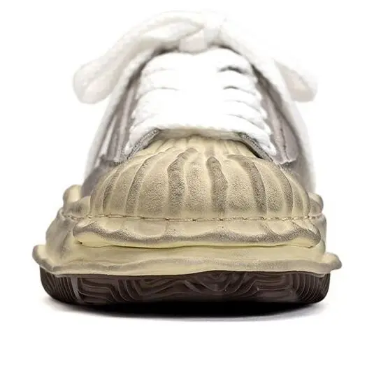 Mihara Yasuhiro Blakey Og Sole Distressed Canvas Low Top Sneakers