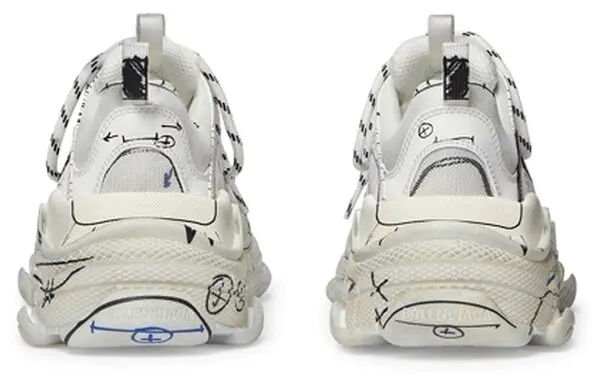 Balenciaga Triple S Sneakers - Default White/blue