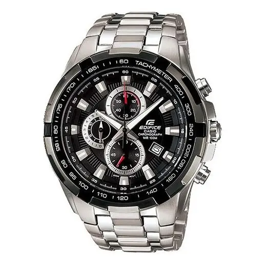 Casio Edifice Chronograph Water Resistant Quartz Watch - Black