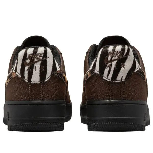 Nike Force 1 Low "animal Print - Brown/black/tan
