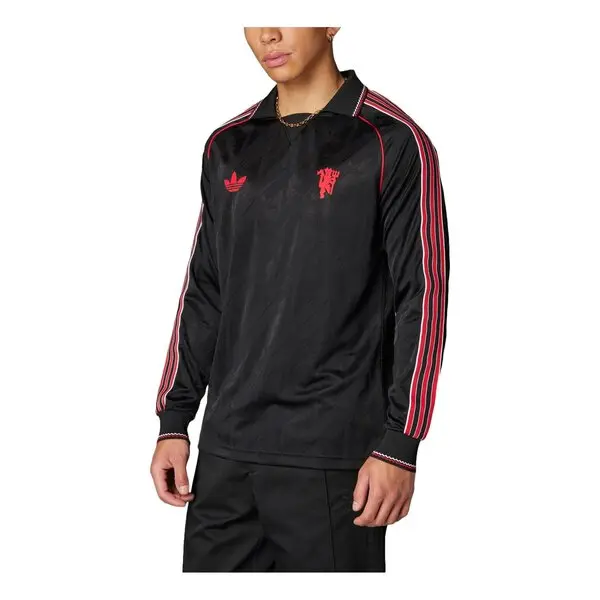 Adidas Manchester United Long Sleeve Shirt - Black