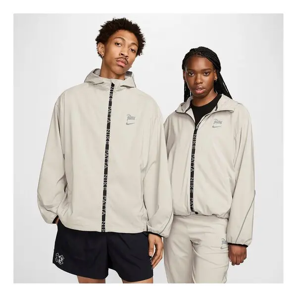 Nike X Patta Zip-up Hooded Jacket - Beige