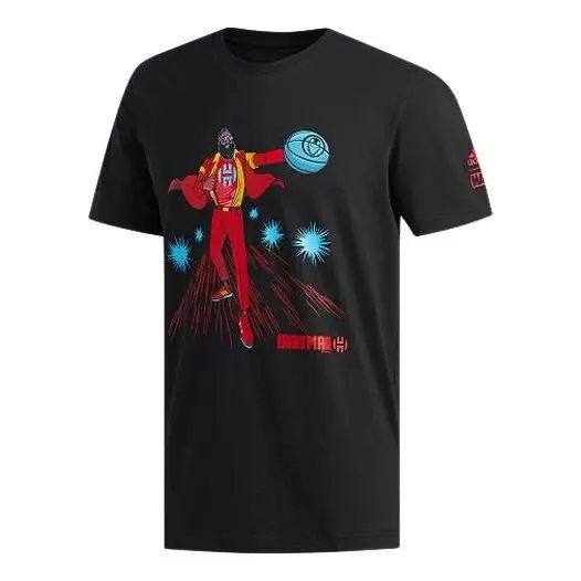 Adidas X Marvel Harden Union Avengers Basketball T - Black