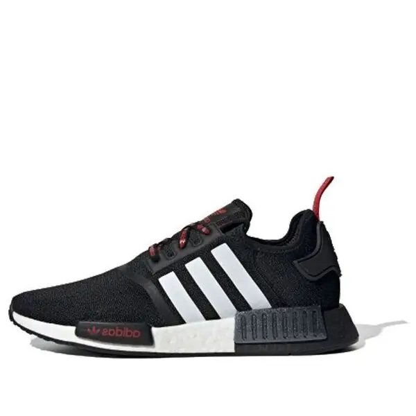 Adidas Nmd_r1 Stlt Primeknit "core Red" Sneakers - Black