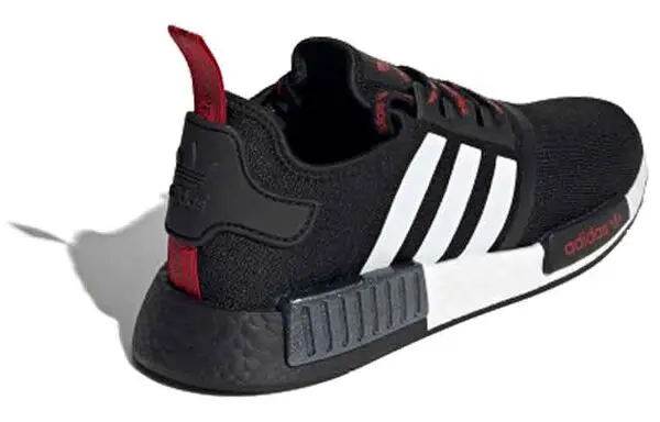 Adidas Nmd_r1 Stlt Primeknit "core Red" Sneakers - Black