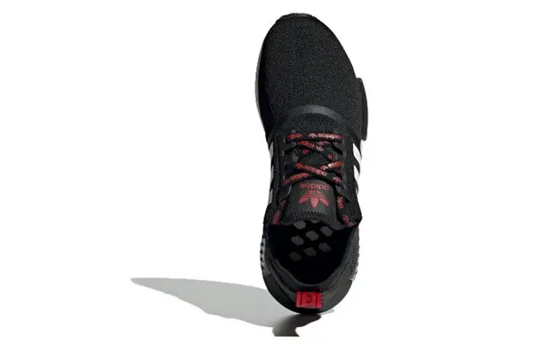 Adidas Nmd_r1 Stlt Primeknit "core Red" Sneakers - Black