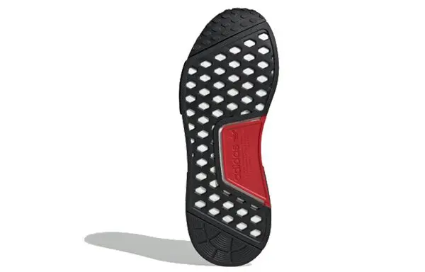 Adidas Nmd_r1 Stlt Primeknit "core Red" Sneakers - Black
