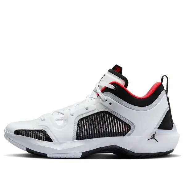 JORDAN 37 Low Athletic Sneakers - Blackwhitered