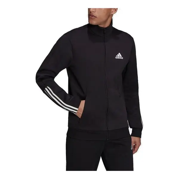 Adidas Athleisure Stand Collar Zip-up Jacket - Black