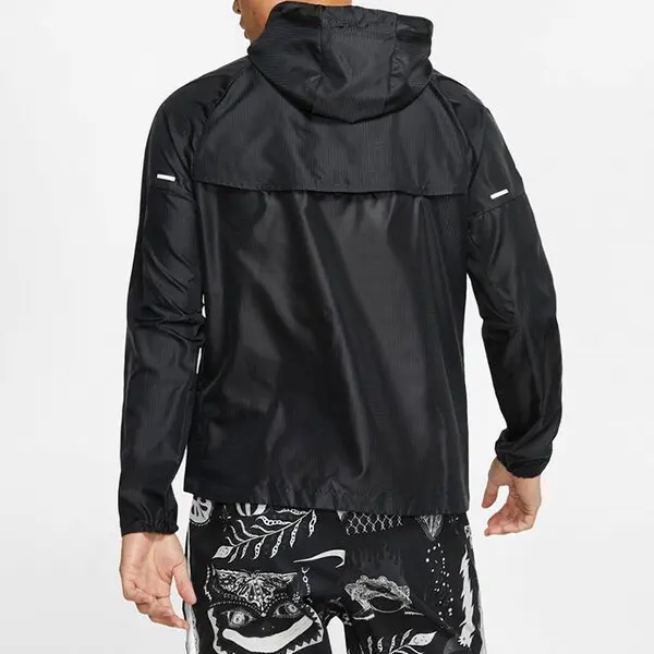 Nike Windrunner Woven Hooded Running Jacket - Black