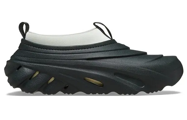 CROCS Echo Storm "kelp" Clogs - Black/white