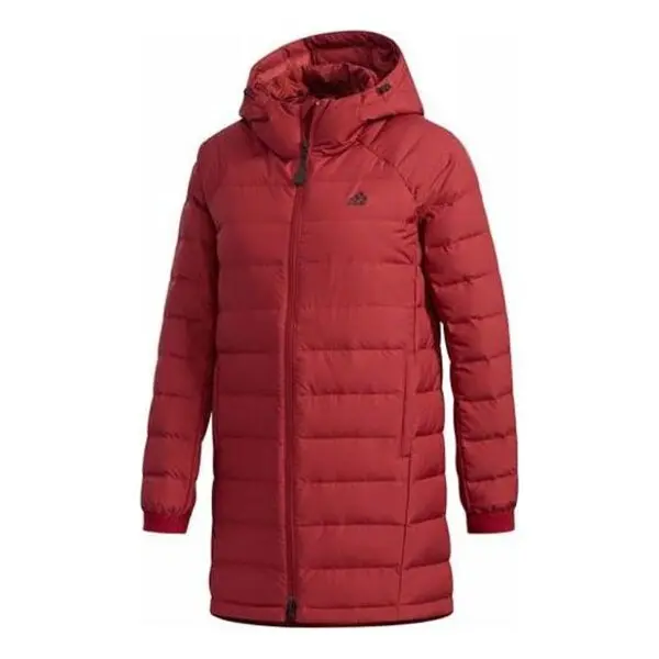 Adidas Long Down Jacket - Red