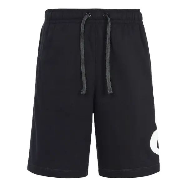 Nike Contrasting Colors Logo Loose Lacing Casual Shorts Black - Multi-color