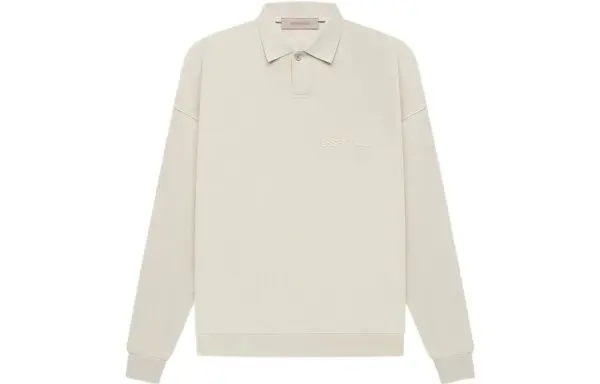 Fear Of God Ss22 Long Sleeve Polo Shirt 'wheat