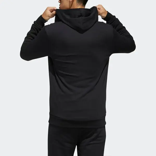 Adidas Neo Full-zip Hooded Jacket With Logo - Black