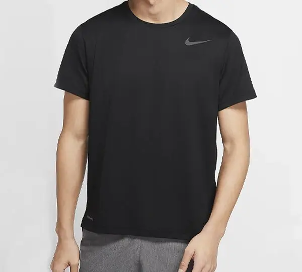 Nike Pro Solid Color Casual Printing Round Neck Pullover Short Sleeve