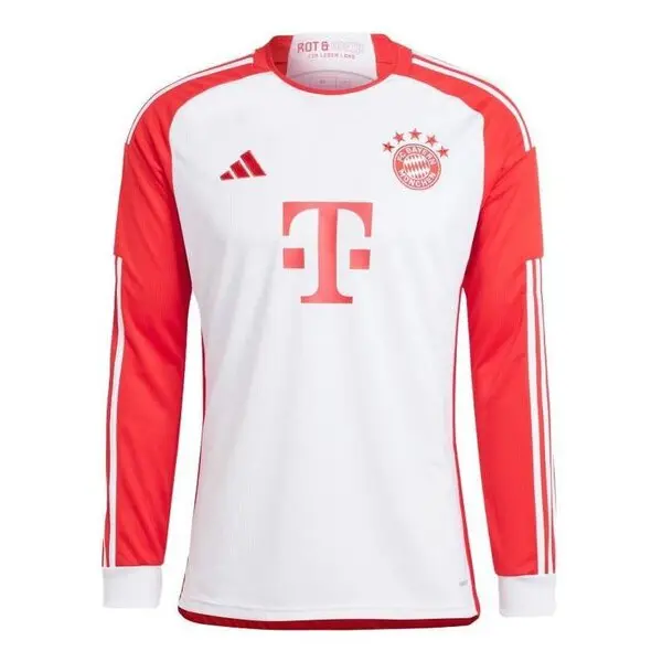 Adidas Fc Bayern 23/24 Long Sleeve Home T-shirt - White/red
