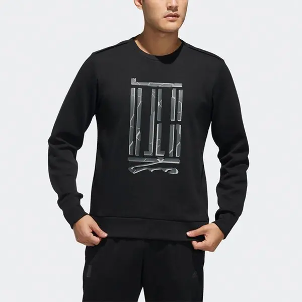 Adidas Graphic Print Crewneck Pullover