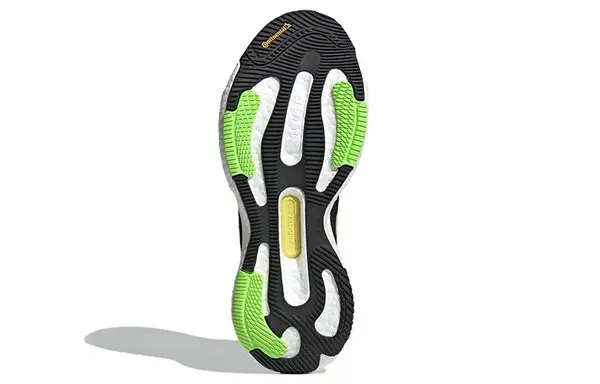 Adidas Solarglide 5 Athletic Sneakers - Core Black/solar Green/beam Yellow