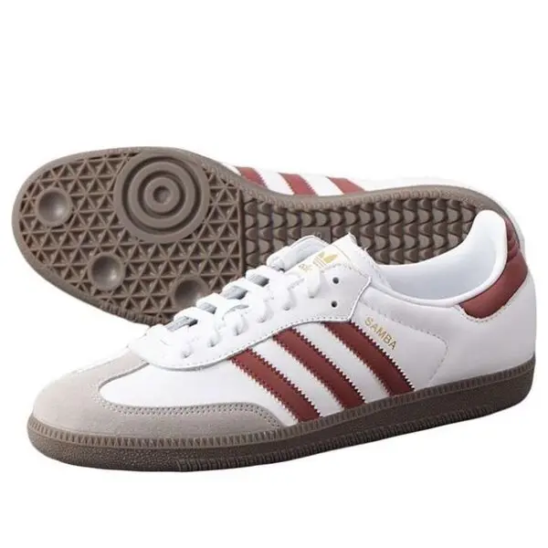 Adidas Samba Og Low Top Sneakers - White/preloved Ruby