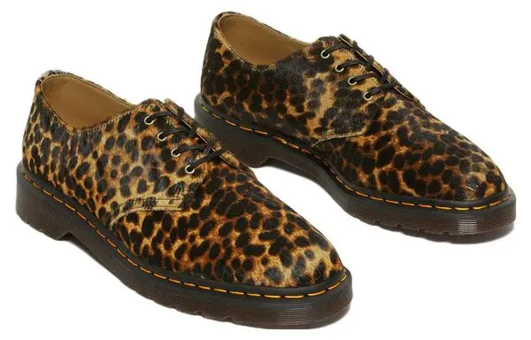 Dr. Martens 1461 Hair On Print Derby Shoes - Leopard