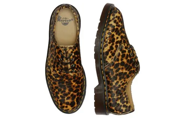 Dr. Martens 1461 Hair On Print Derby Shoes - Leopard