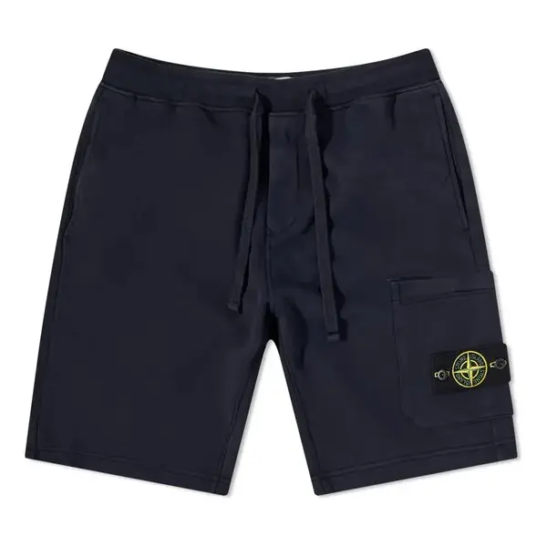Stone Island Garment Dyed Sweat Shorts - Navy