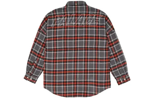 PALACE Fw22 Flannel Dpop Shoulder Shirt