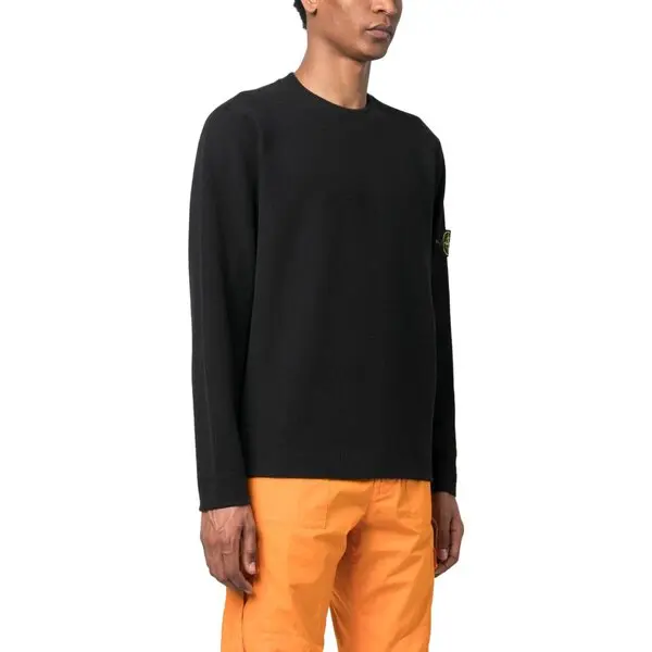 Stone Island Ribbed Fleece Sweatshirt