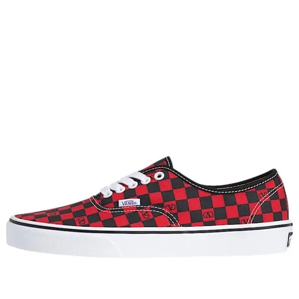 VANS X Valentino Garavani Authentic Checkerboard Sneakers - Checkerboard Red