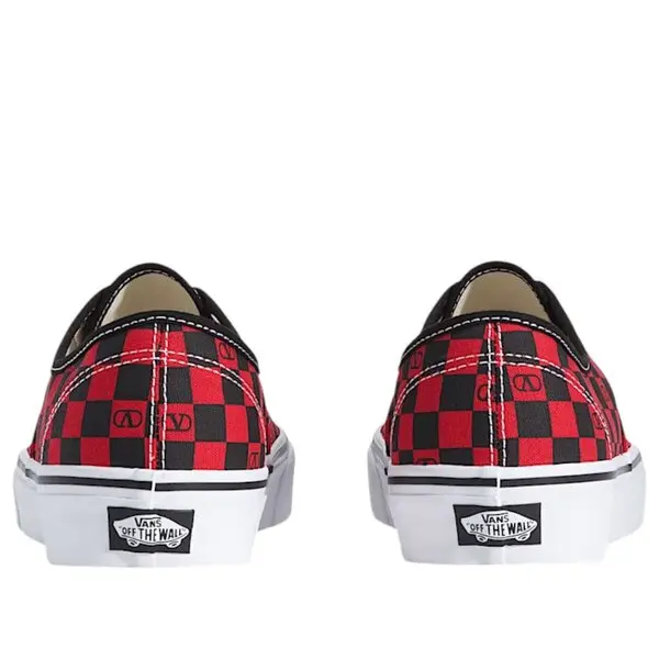 VANS X Valentino Garavani Authentic Checkerboard Sneakers - Checkerboard Red
