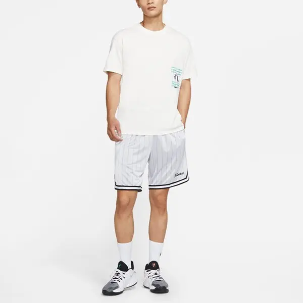 Nike Stripe Basketball Shorts - White