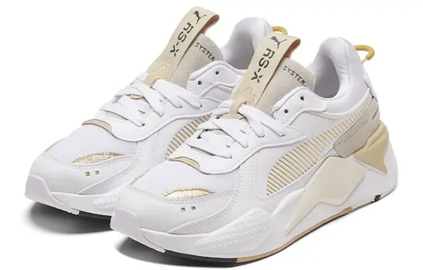 PUMA Rs-x Mono Metal Sneakers - White/gold