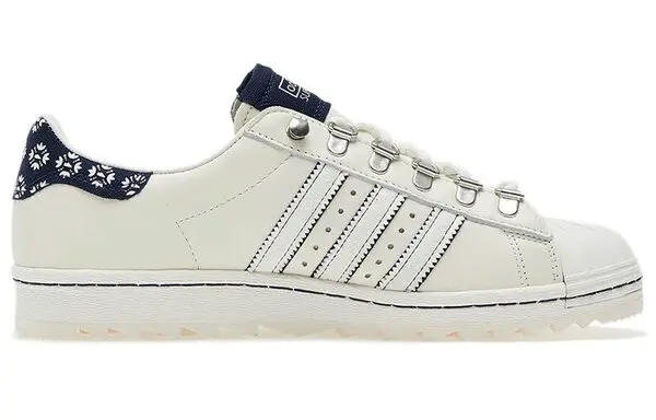 Adidas Footshop X Superstar "blueprinting" Sneakers - White/blue