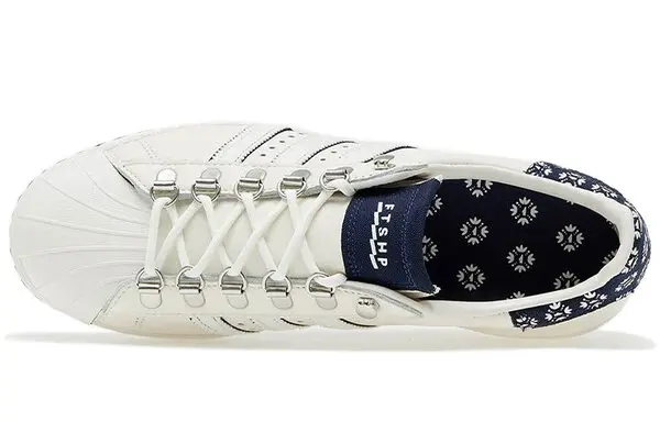 Adidas Footshop X Superstar "blueprinting" Sneakers - White/blue