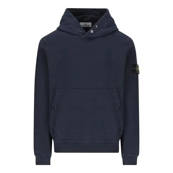 Stone Island Cotton Hoodie - Navy