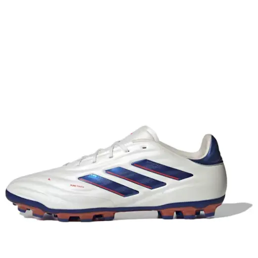 Adidas Copa Pure 2 Elite Ag Soccer Cleats - White/blue
