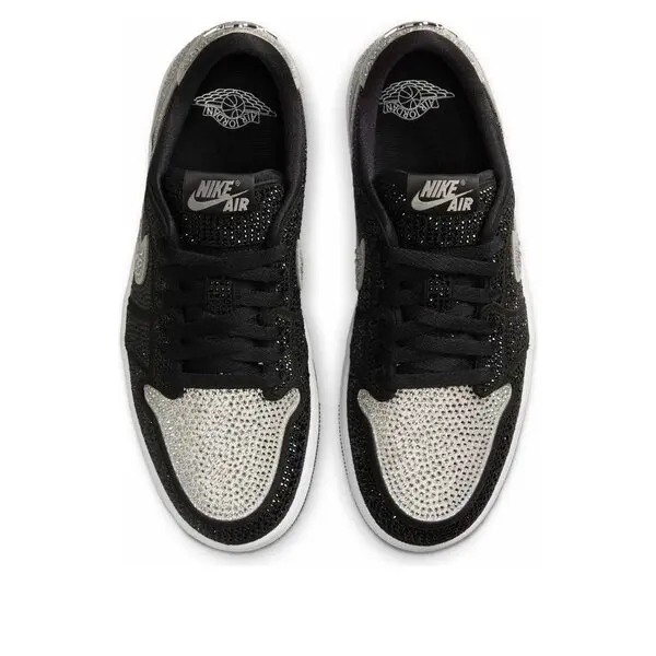JORDAN Air 1 Retro Low Og Swarovski 'stealth