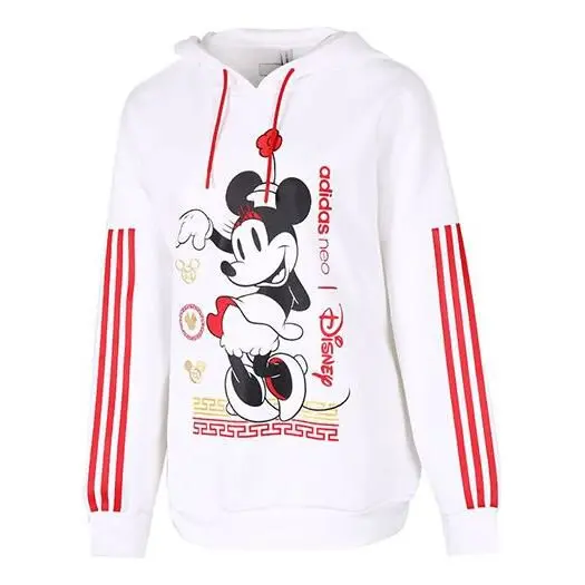 Adidas Neo X Disney Mickey Mouse Graphic Hoodie - White