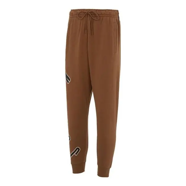 JORDAN Flight Mvp Fleece Trousers 'tan - Tan/multi-color