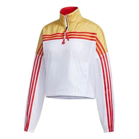 Adidas Anorak Jacket - Whiteyellowmulti-color